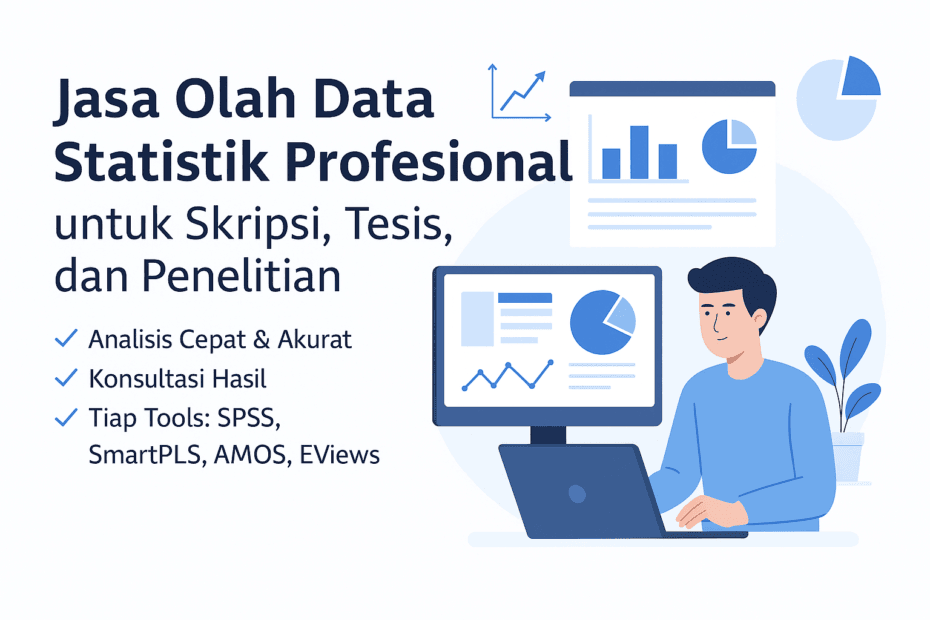Jasa Olah Data: SPSS, SmartPLS, AMOS, dan EViews - Jasa Olah Data by Bay Digital Labs